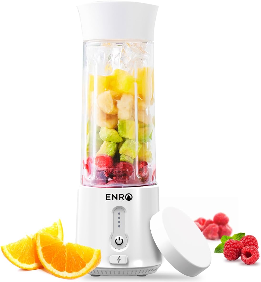 Amazon | ENRO コードレスミキサー ブレンダー 30秒で美味しいスムージー完成 (ホワイト) | ENRO | ミキサー 通販