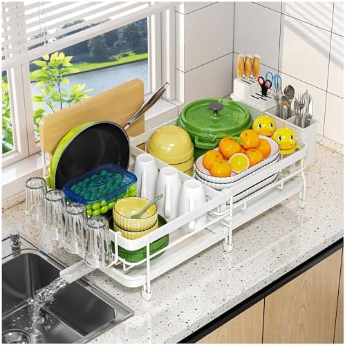 Amazon.com - YKLSLH Expandable Dish Drying Rack Dish Racks for Kitchen ...