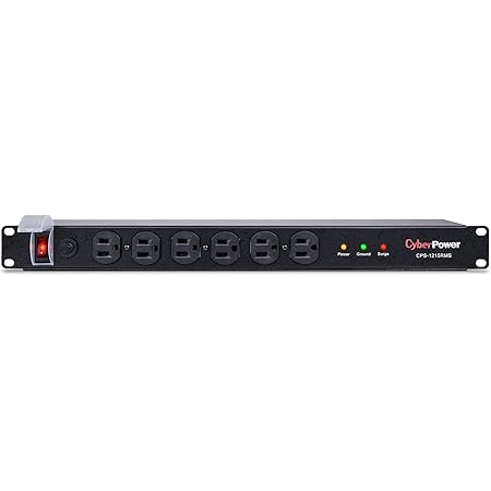 CyberPower CPS-1215RMS Rackmount PDU Power/Surge Strip - 12-Outlet 15A ...