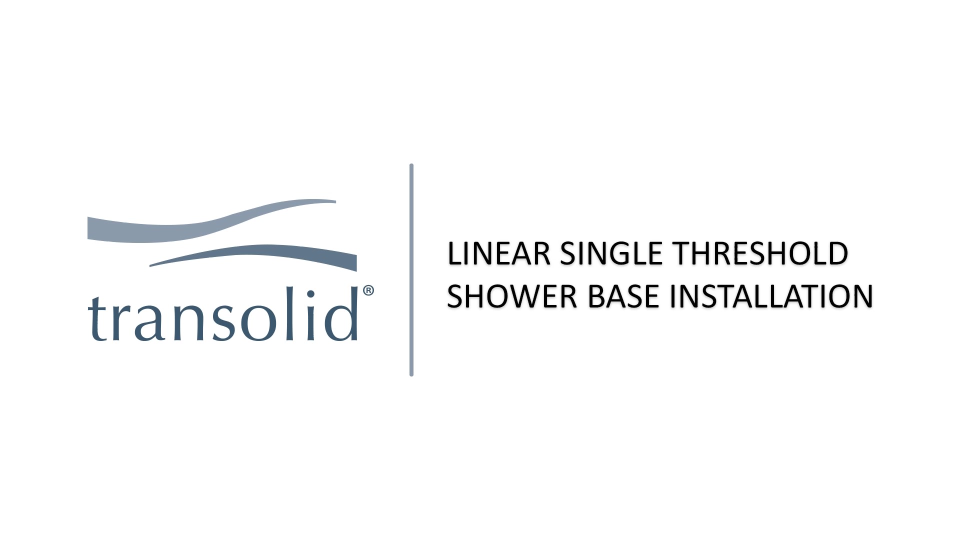 Watch Transolid FL shower base installation video on Amazon Live