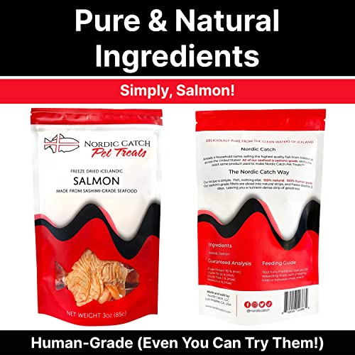 Nordic Catch Freeze Dried Fish Pet Treats from Iceland - Pure, All Pure