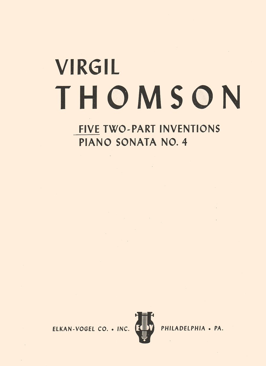 Five Two Part Inventions: Vigil Thomson: 9781598065367: Amazon.com: Books