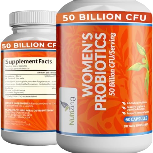 Amazon.com: NutriZing Womens Probiotic for Gut Health - 50 Billion CFU ...