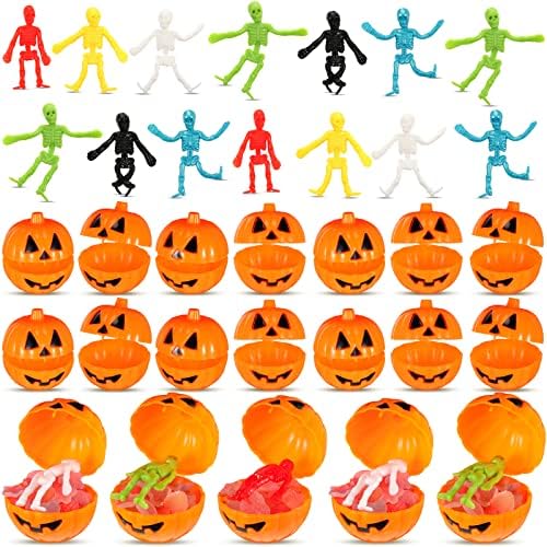 Amazon.com | ABOOFAN 6Pcs Mini Fillable Pumpkin Container Plastic ...