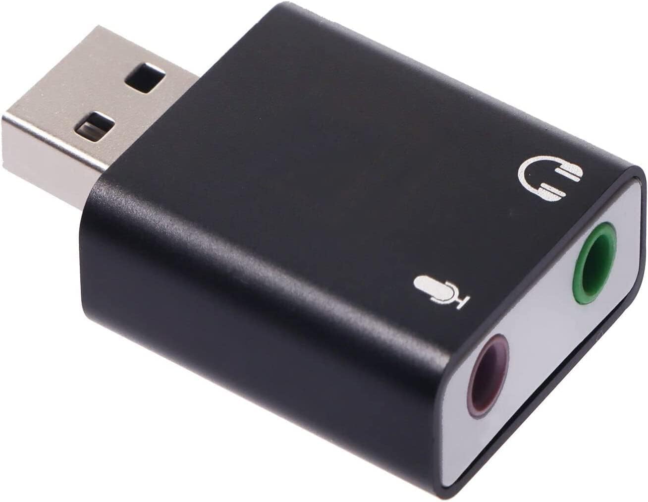 Powerpak 7.1 Channel USB External Sound Card Audio Mic Adapter for ...