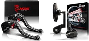 Amazon.com: MZS Motorycycle Brake Clutch levers + M8 Thread Bar End ...