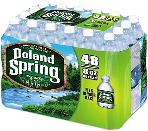 Amazon.com : Poland Spring Natural Spring Water, 8 oz Bottle, 48 ...