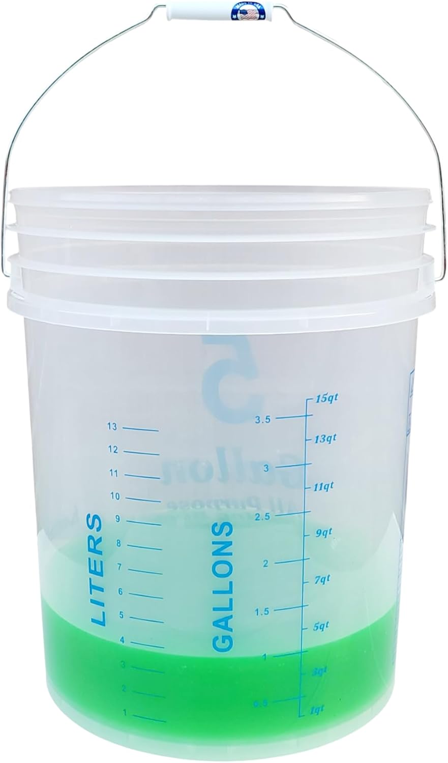 Amazon.com: 5 Gallon Measuring Graduated Mixing Bucket Pail Food Grade ...