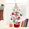 Amazon.com: Mini White Christmas Tree, Small Flocked Christmas Tree ...