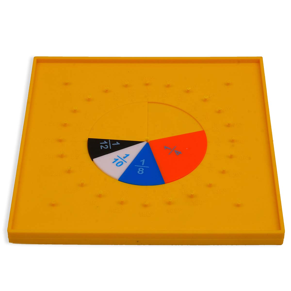 Squaredrop Flip N Fraction Geoboard With Circle Cut Outs Mathematics ...