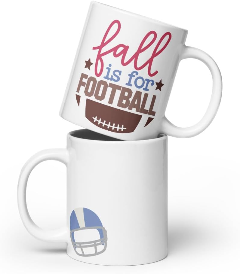 Amazon.com | Fall Football Ceramic Mug - 20 oz - Microwave & Dishwasher ...