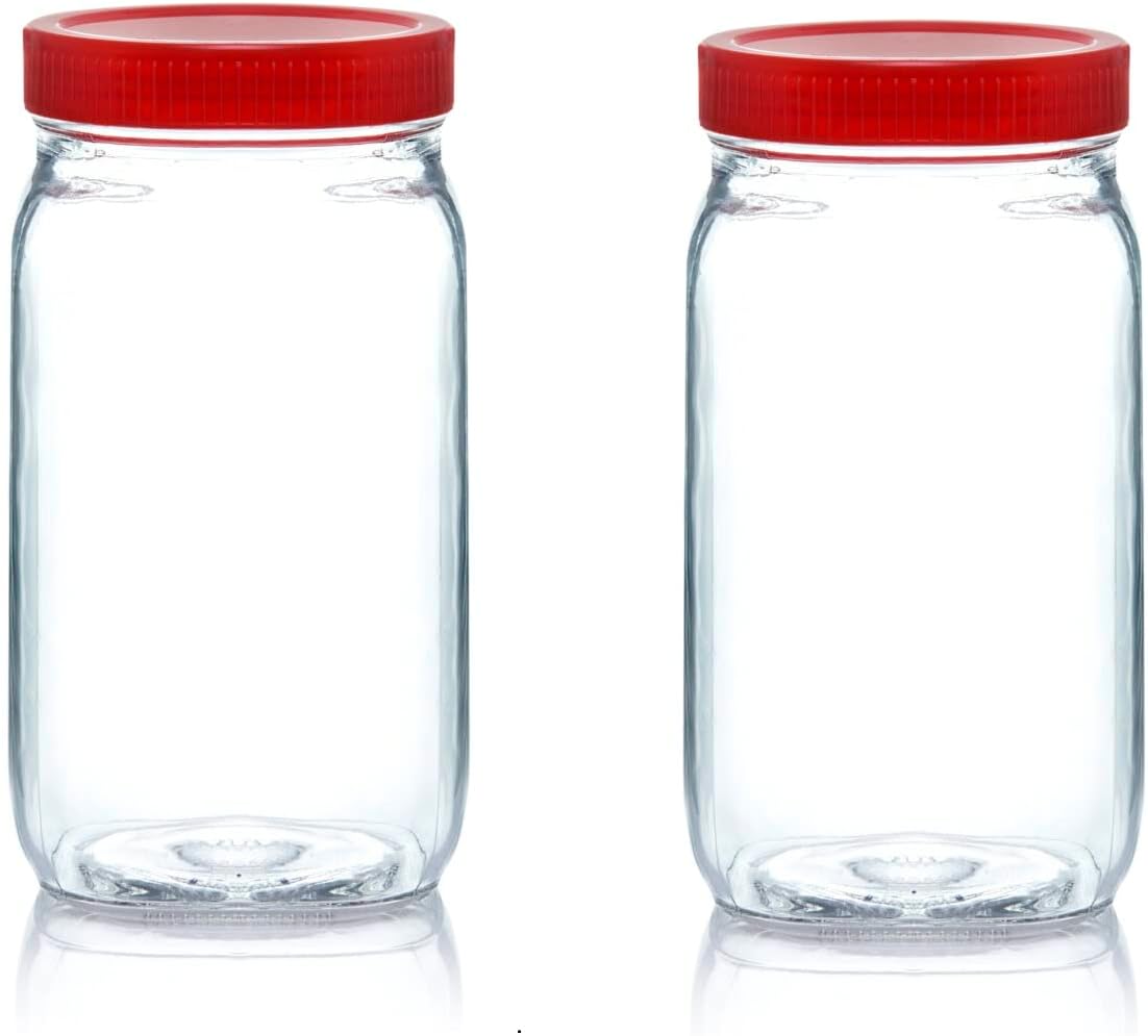 Buy Pure Source India 2 KG Glass jar set of 2 pcs coming with PP Cap ...