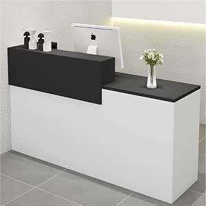 Amazon.co.jp: Cashier Counter Reception Wooden Reception Counter Wooden ...