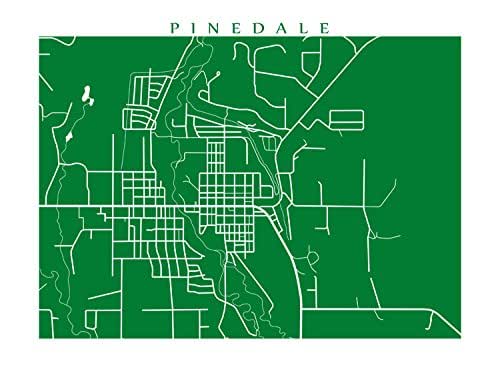 Amazon.com: Pinedale Map Print : Handmade Products