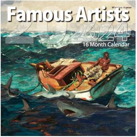 Amazon.com: 2024 Famous Artists Full Size Wall Calendar for Planning ...