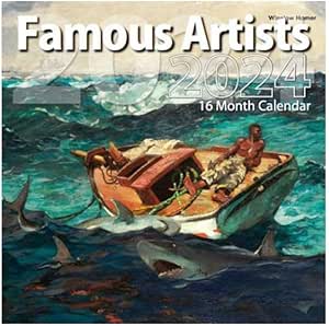2024 Famous Artists Full Size Wall Calendar for Planning, Scheduling ...