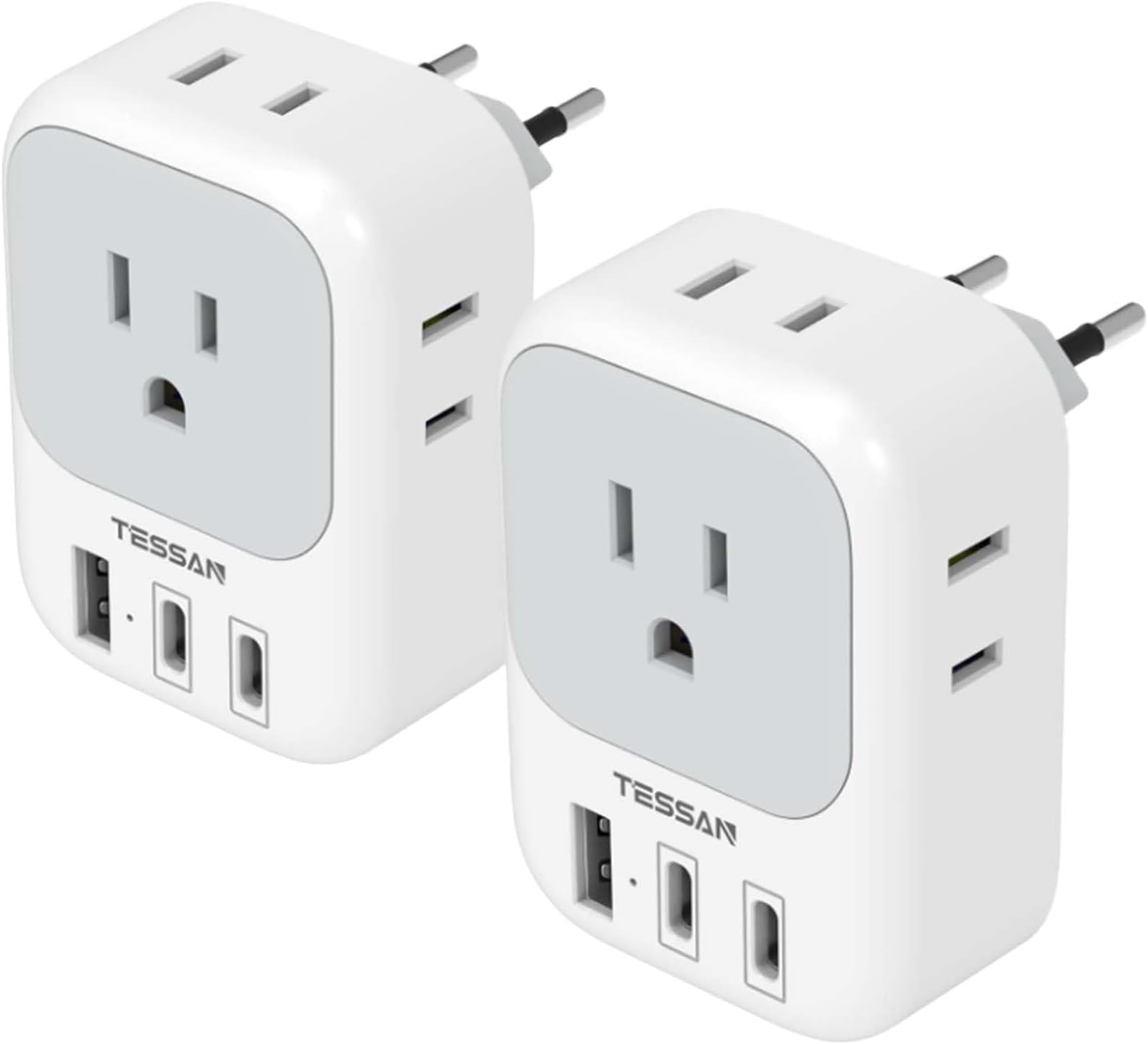 Amazon.com: OREI European Plug Adapter Set Works in Albania, Austria ...