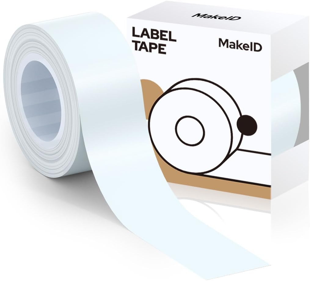 Amazon.com : MakeID Label Maker Tape - Self-Adhesive Sticker Label Tape ...