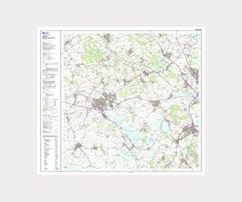 Explorer 180 ~ Oxford, Witney & Woodstock ~ Ordnance Survey Laminated ...