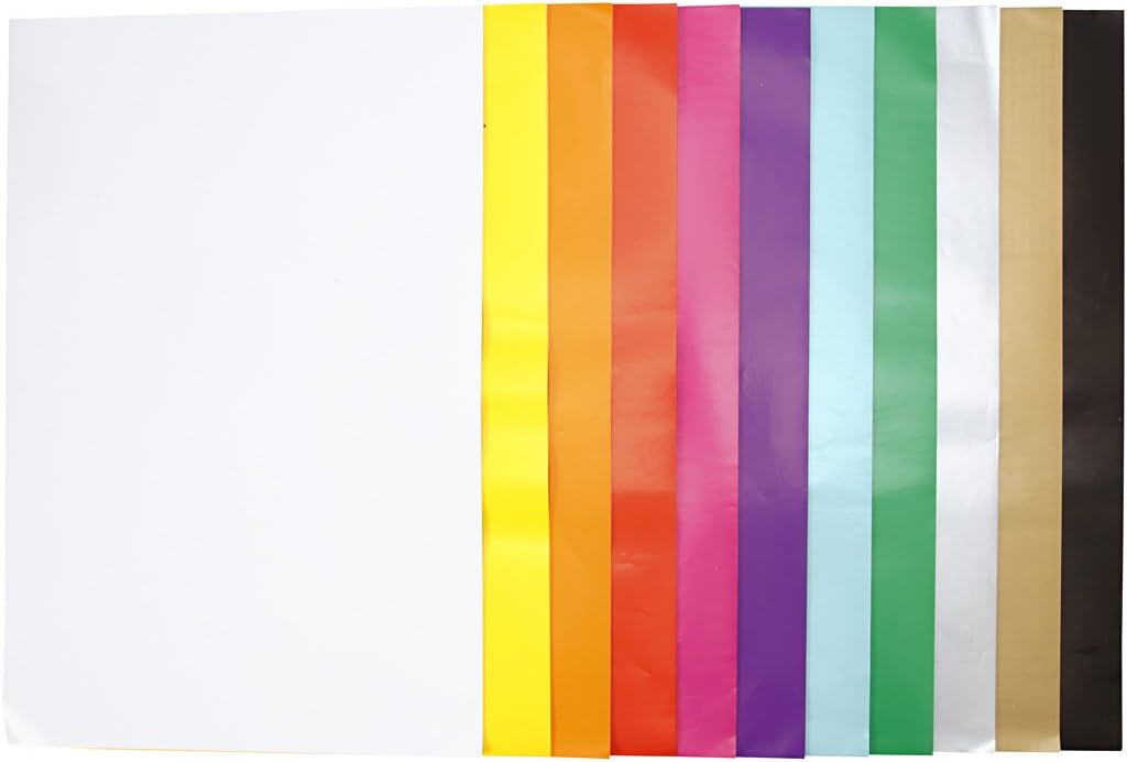 Amazon.com: Glazed Paper, Sheet 32x48 cm, 80 cm, asstd Colours ...