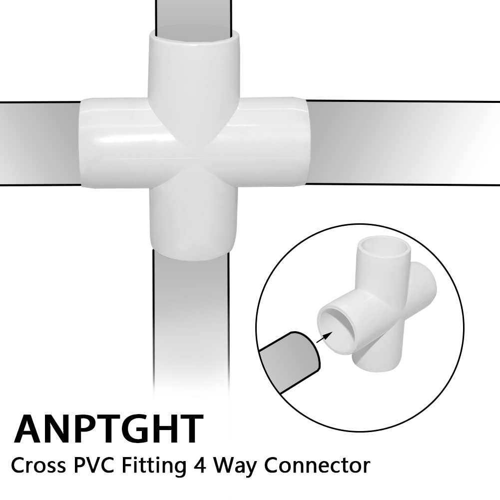 Snapklik.com : ANPTGHT 1Inch Cross PVC Fitting 4 Way Connector ...