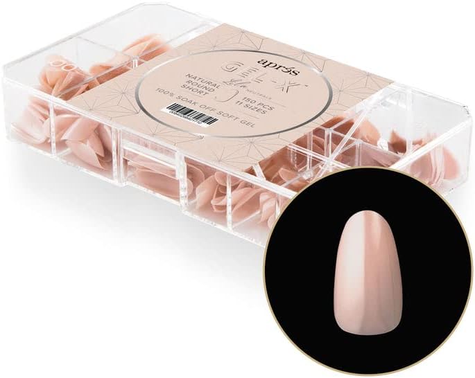 Amazon.com: Apres Gel-X Neutrals Maisie - Natural Round Short Box of ...