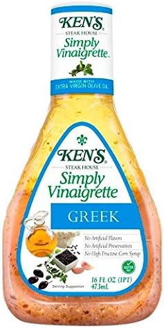Amazon.com : Kens Steak House, Simply Vinaigrette Greek Salad Dressing ...