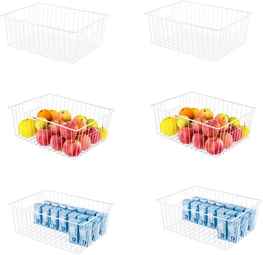 Amazon.com: 16inch Upright Freezer Organizer Baskets for 13-14,16-21 cu ...
