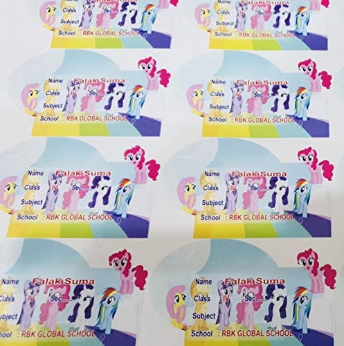 DPC - Personalized School Name Slips,Adhesive Sticker for notebooks ...