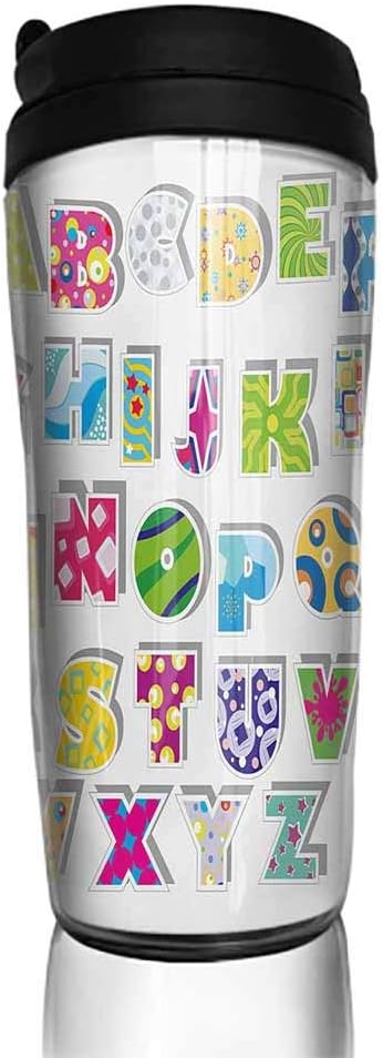 Amazon.com: coffee cups for mom and dad Letters,Full Alphabet with ...