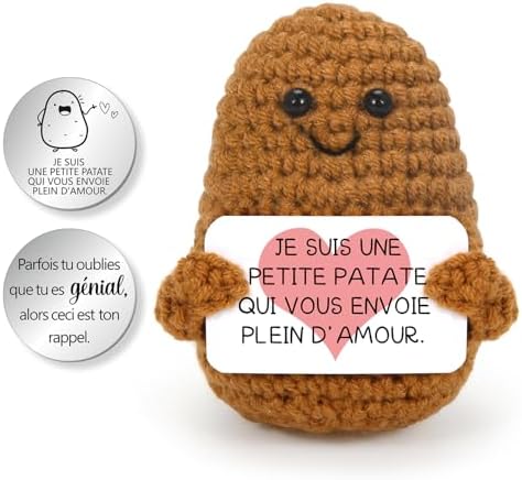 Aurasky Pomme de Terre Positive, Petite Patate en Français, Poupées de ...