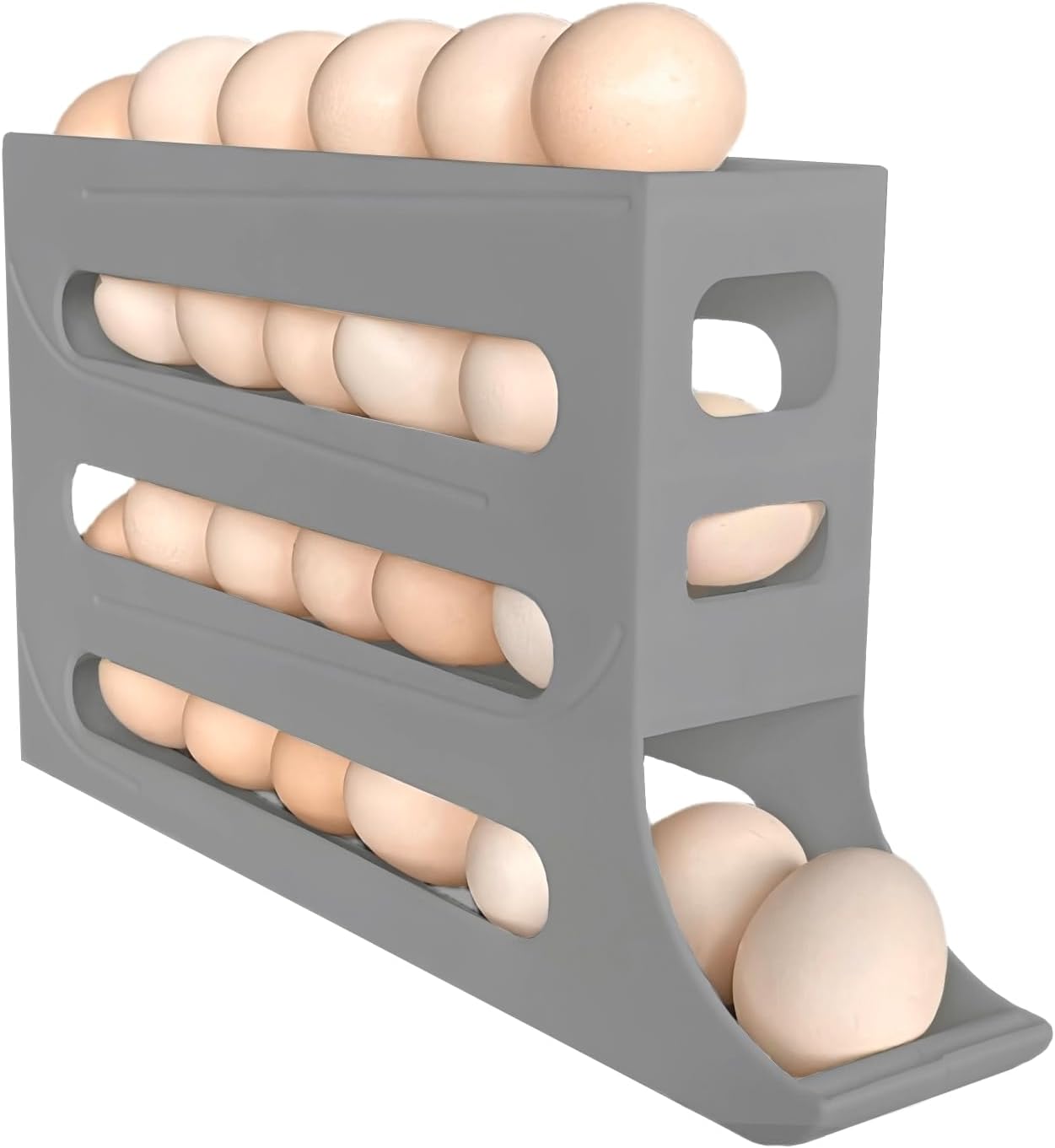 Amazon.com: NOVMPAQ 30 Eggs Egg Holder for Fridge - Auto Rolling Fridge ...