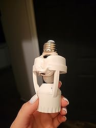 LPHUMEX Motion Sensor Light Socket, PIR Motion E26 Screw Bulb Adapter ...