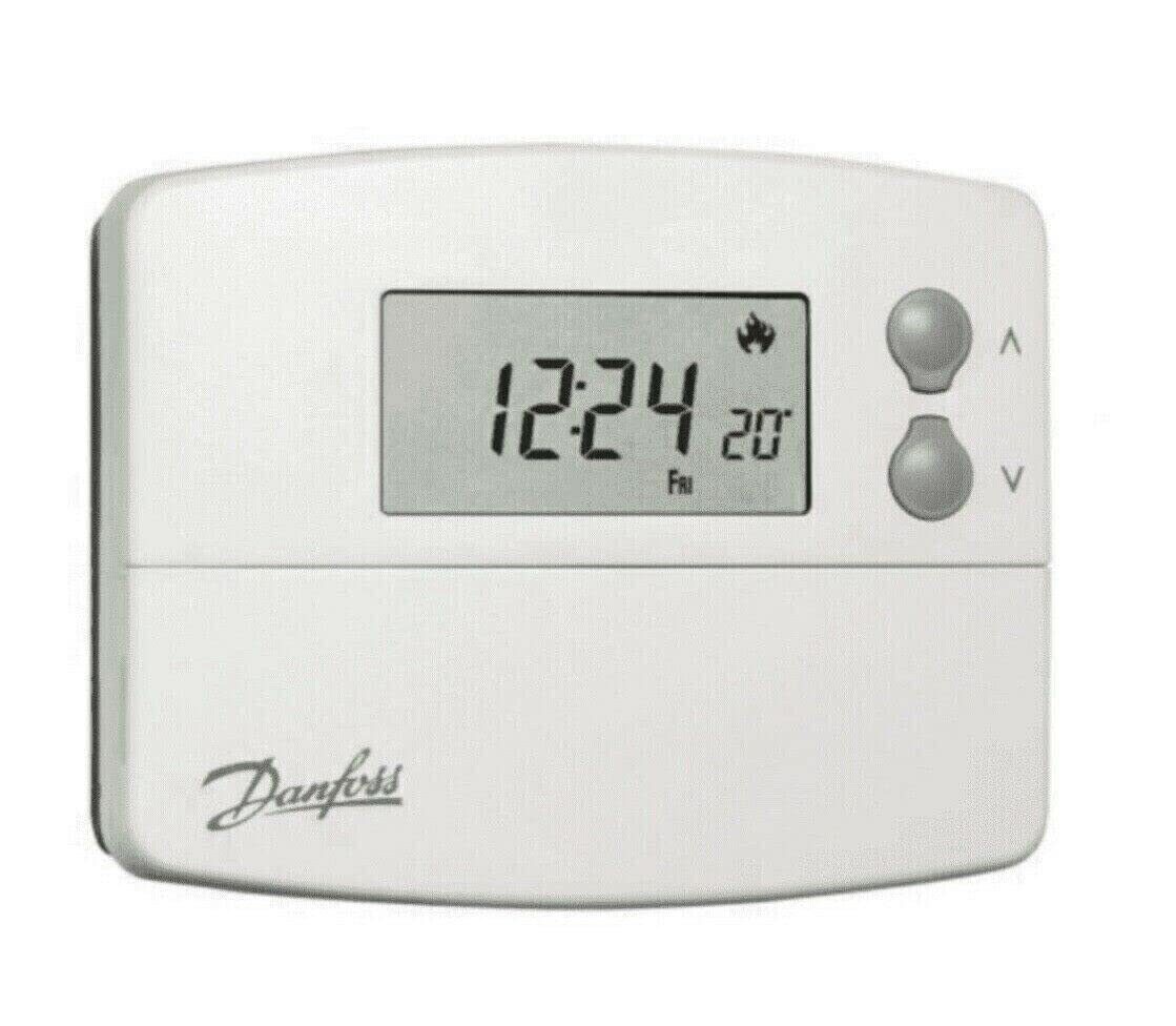 Danfoss 087N791700 White Programmable Room Thermostat, Heating : Amazon ...