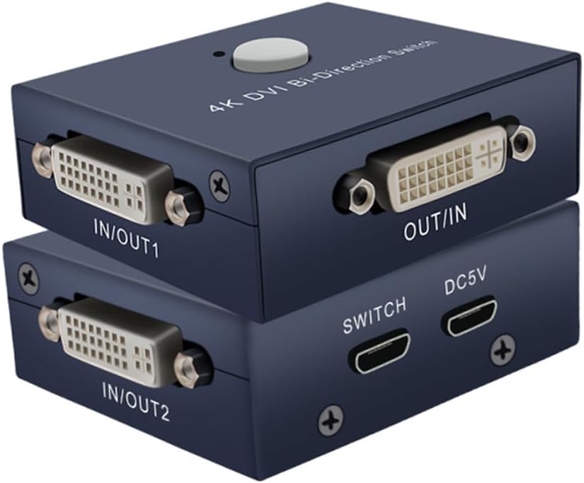 Amazon.com: Suckoo DVI Video switcher 2 in 1 Out 1 in 2 Out ...