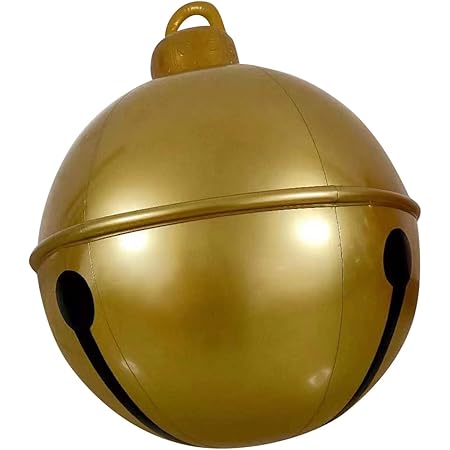 Amazon.com: 24 in Giant Christmas Inflatable Jingle Bell PVC Inflatable ...