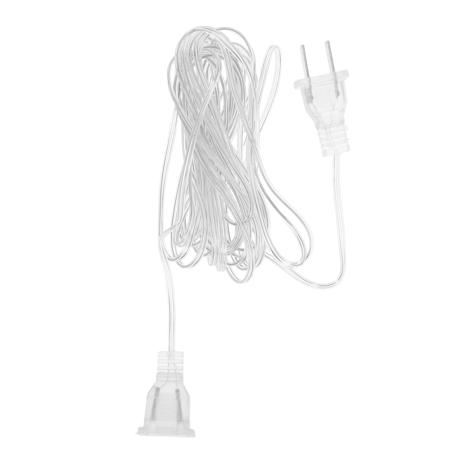 Amazon.com: NUOBESTY Clear Cord Extension Transparent Male to Female ...