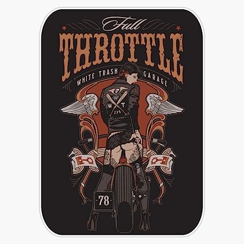 Amazon.com - Old School Vintage Pinup Chopper Biker Sticker Vinyl Decal ...