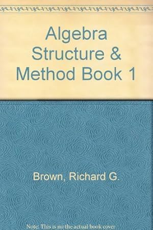 Amazon.com: Algebra: Structure and Method, Book 1: 9780395977224 ...