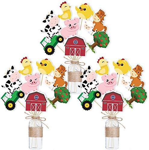 Amazon.com: Whaline 40Pcs Farm Animals Cutouts Bulletin Board ...