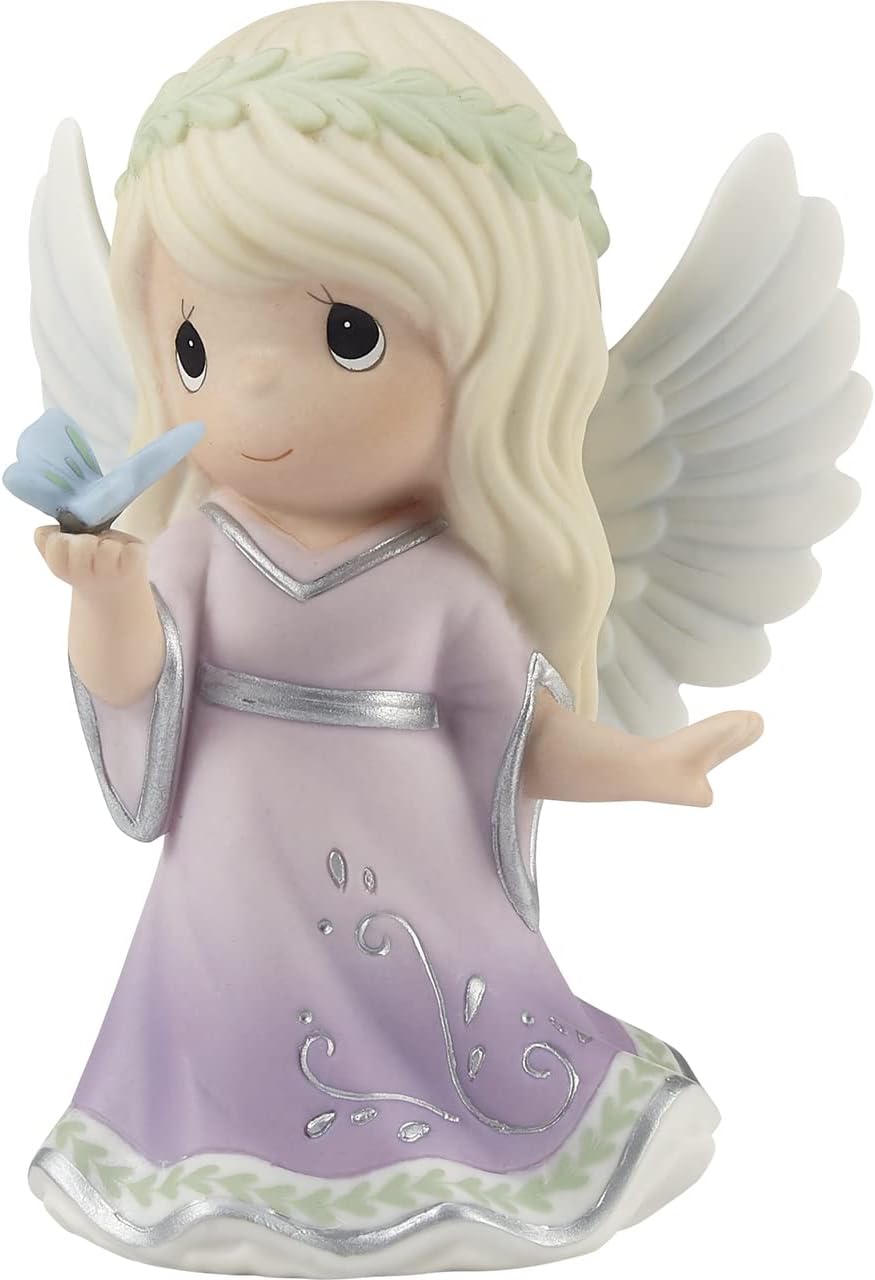 Amazon.com: Precious Moments Angel with Butterfly Figurine : Home & Kitchen
