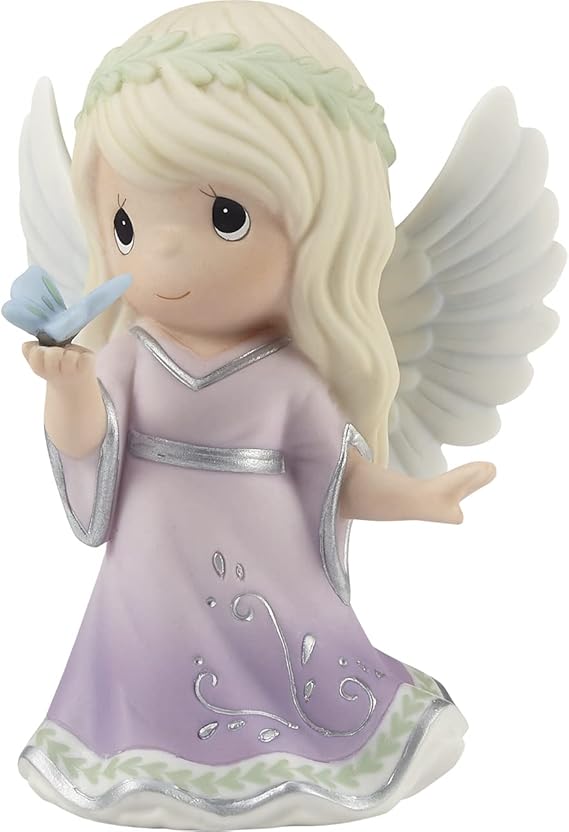 Amazon.com: Precious Moments Angel with Butterfly Figurine : Home & Kitchen