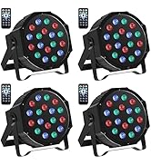 Amazon.com: U`King LED Par Lights DJ Stage Light Corded RGB 36 LED with ...