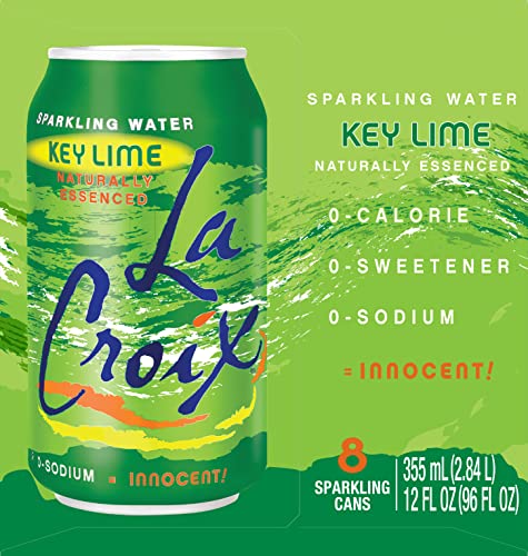 Snapklik.com : La Croix Sparkling Water, Key Lime, 12 Fl Oz