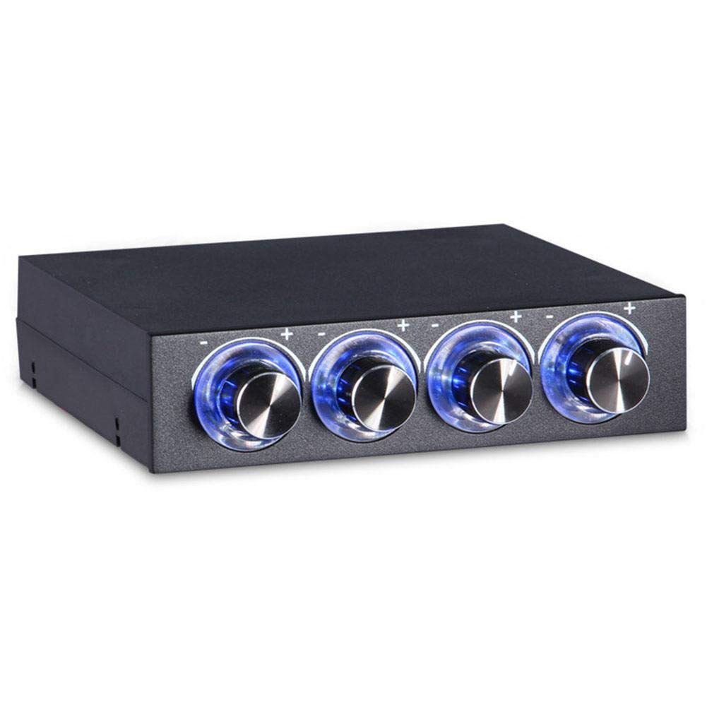 PC Fan Controller, PWM Fan Controller 4 Channel Fan Speed Controller ...