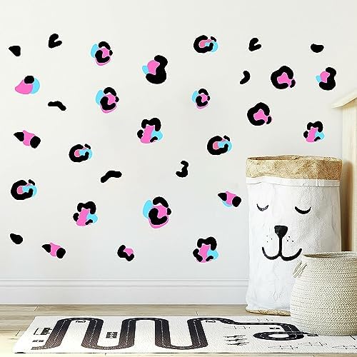 Amazon.com: DTLIFEK 10 Sheets Leopard Print Wall Decal Black Leopard ...