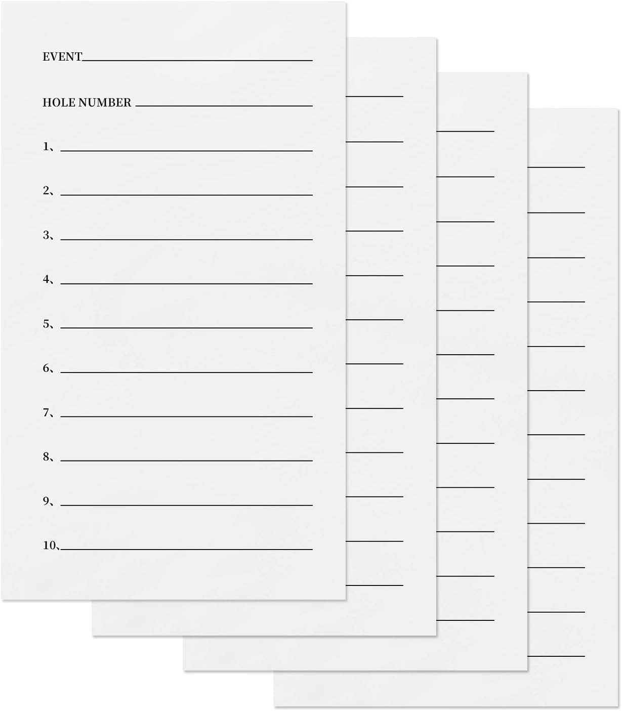 Amazon.com: 50 Sheets Cards, Closest to The Pin Marker Cards, Golf ...