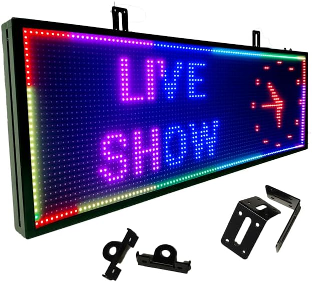 Amazon.com : P10 Programmable Scrolling LED SIGN 40"×14" LED Display ...
