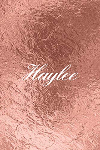 Amazon.com: Haylee: Personalized Name Journal Writing Rose Gold ...