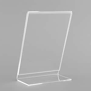 Office Acrylic A6 Display Leaflet Stands Counter Plastic Message Board ...